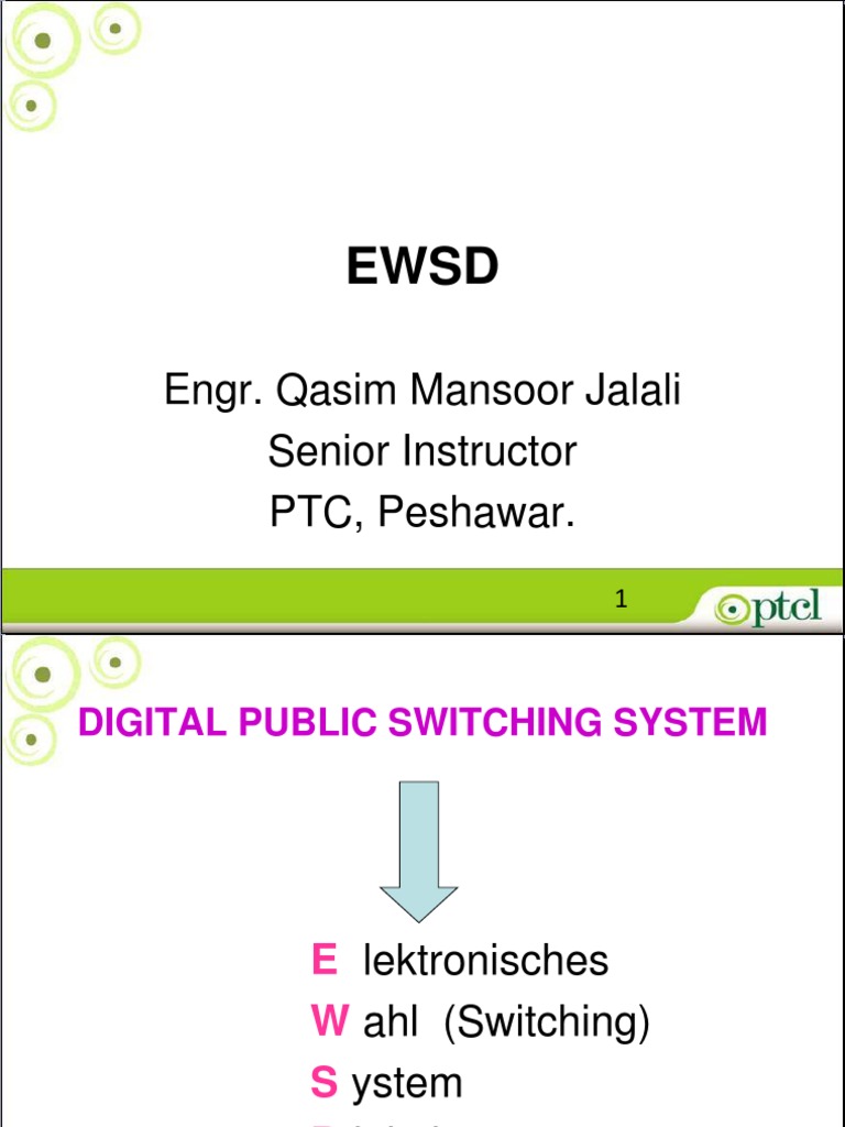 Ewsd Overview One Day | PDF | Telephone Exchange | Oral Communication