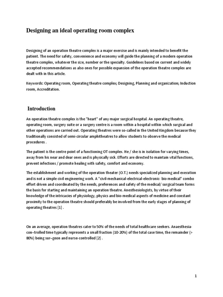 OT Complex Design Guidelines | PDF | Business | Science & Mathematics