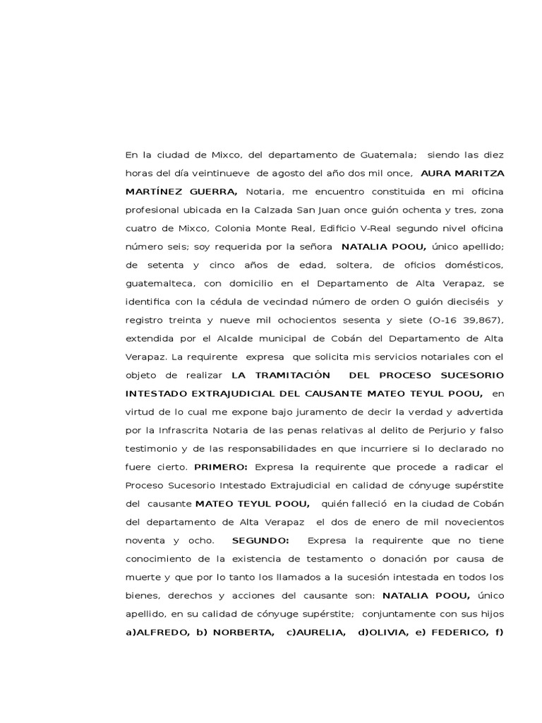 Acta Notarial De Requerimiento Iii Common Law Información Del Gobierno