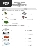 1st Periodical Tests With TOS Grade 1 | PDF