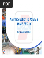 ASME Section IX Overview and Guidelines | PDF | Welding | Construction