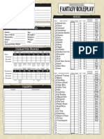 WFRP 4e Character Sheet | PDF | Spreadsheet