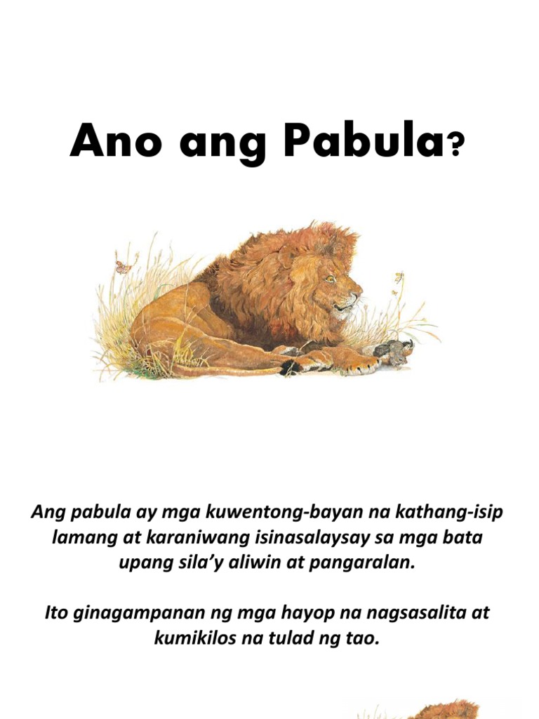 Ano Ang Pabula | PDF