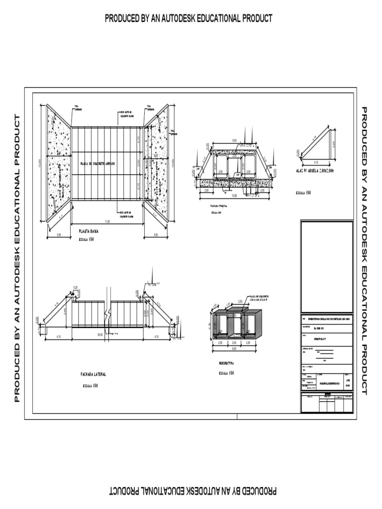 Architectural Project: Concrete Triple Drain | PDF