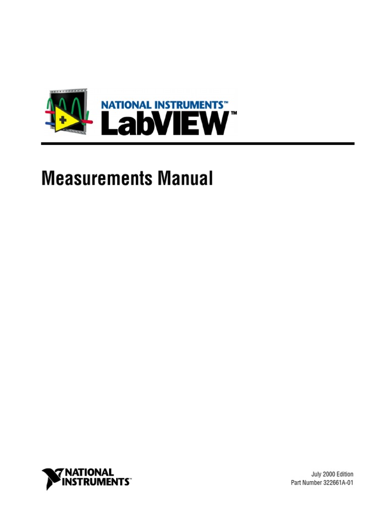 LabVIEW Measurements Manual - National Instruments | PDF | Data ...