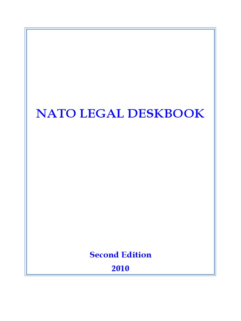 NATO Legal Deskbook (2010) | PDF | Treaty | European Union
