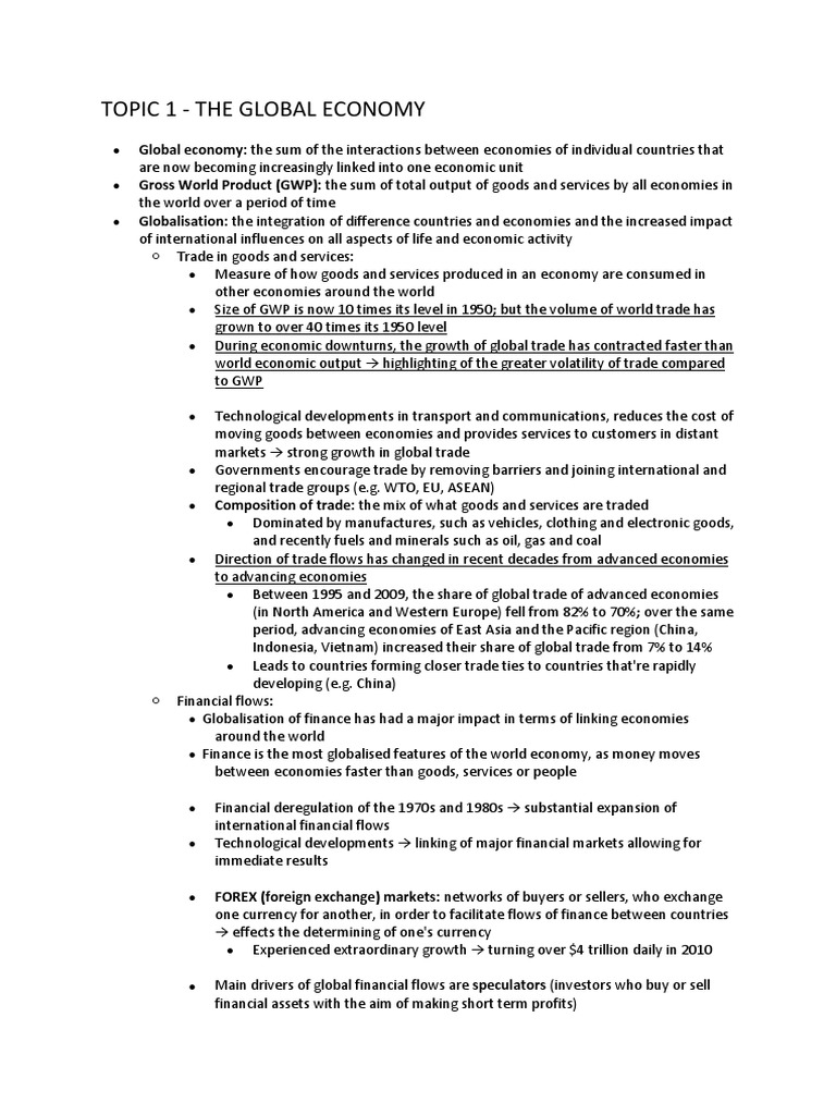 Understanding the Global Economy Dynamics | PDF | United Nations ...