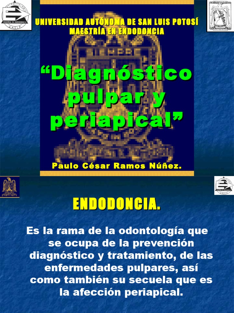 Diagnóstico Pulpar y Periapical Uaslp | Descargar gratis PDF | Dolor | Diagnostico medico