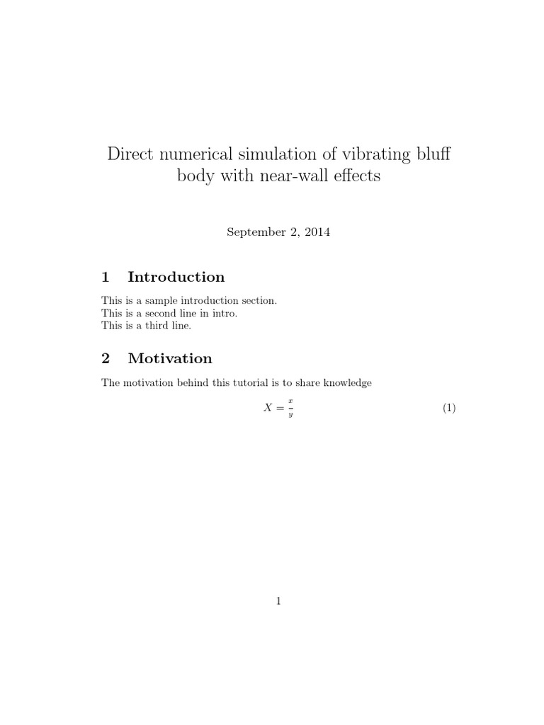 Direct Numerical Simulation of Vibrating Bluff Body With Near-Wall ...