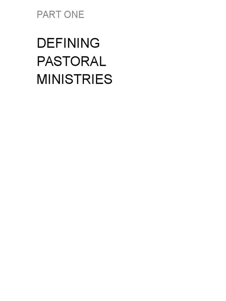 Pastoral Ministry Notebook | PDF | Elder (Christianity) | Acts Of The ...