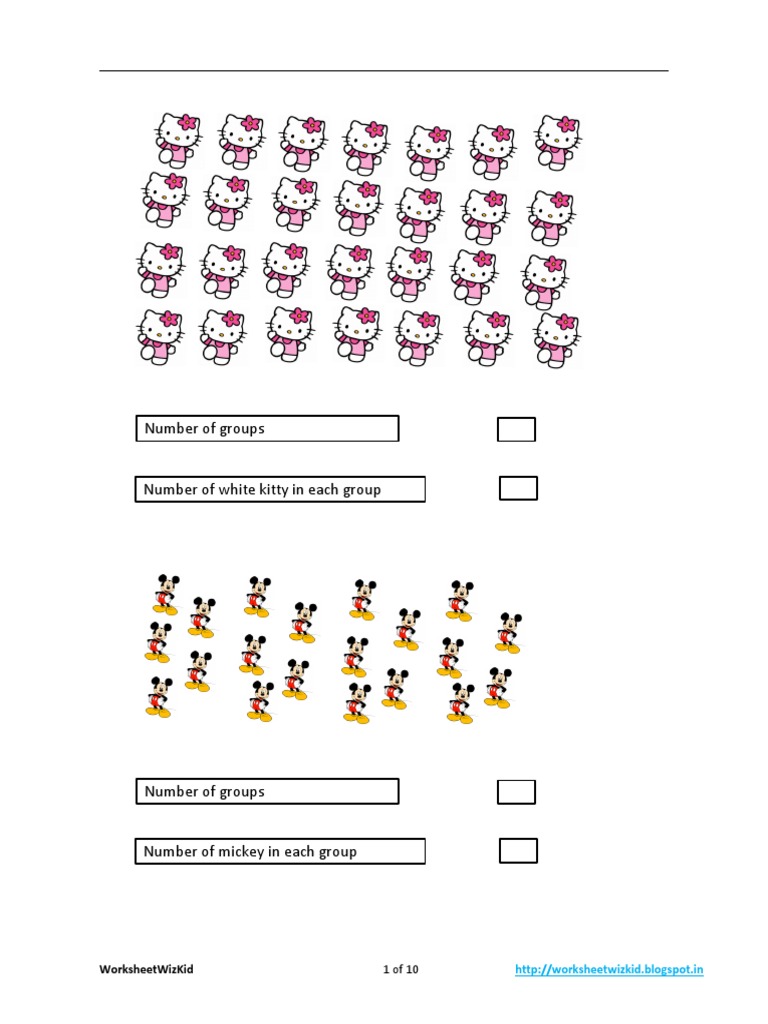 Multiplication How To Group - Worksheet 7: Number of Groups | PDF ...