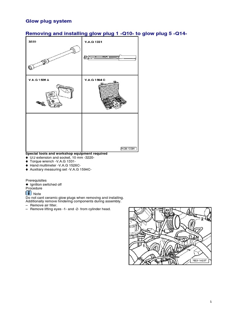 Glow Plug System | PDF | Ceramics | Cylinder (Engine)