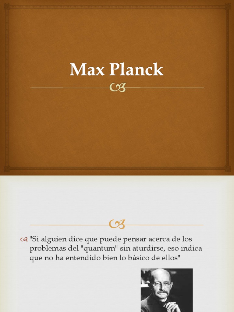 Biografía de Max Planck y sus aportes | PDF | Arte