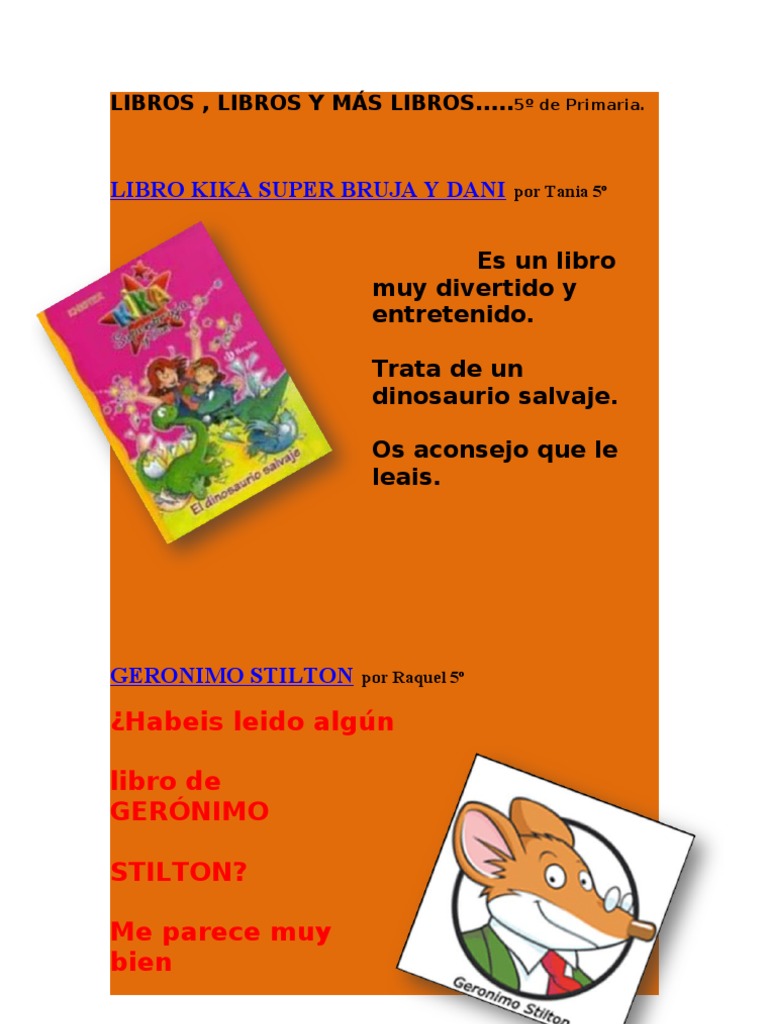 Libros de 5º | PDF