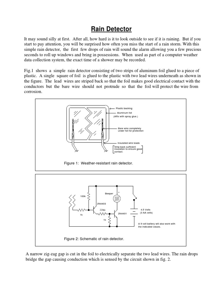 Figure 1 Weather Resistant Rain Detector Pdf