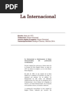 La Internacional: Himno de los Trabajadores | PDF