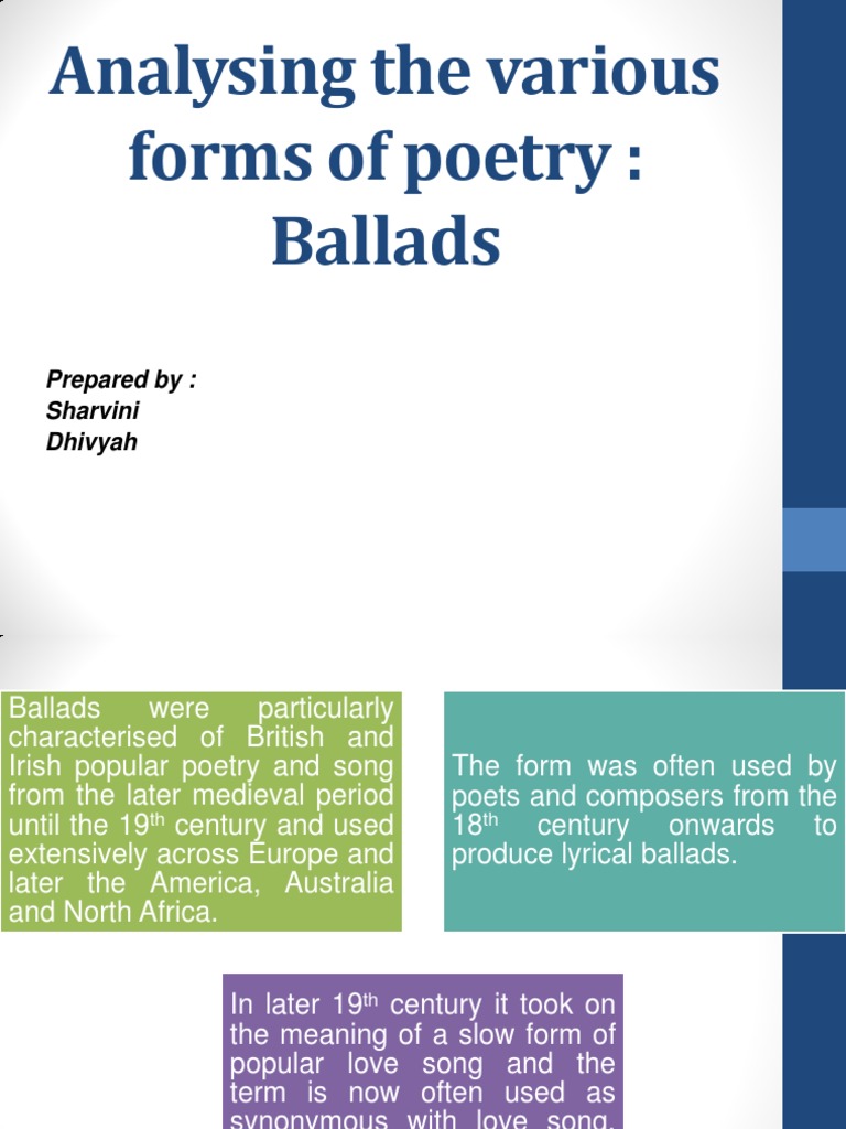 Ballads | PDF | Ballad | Poetry