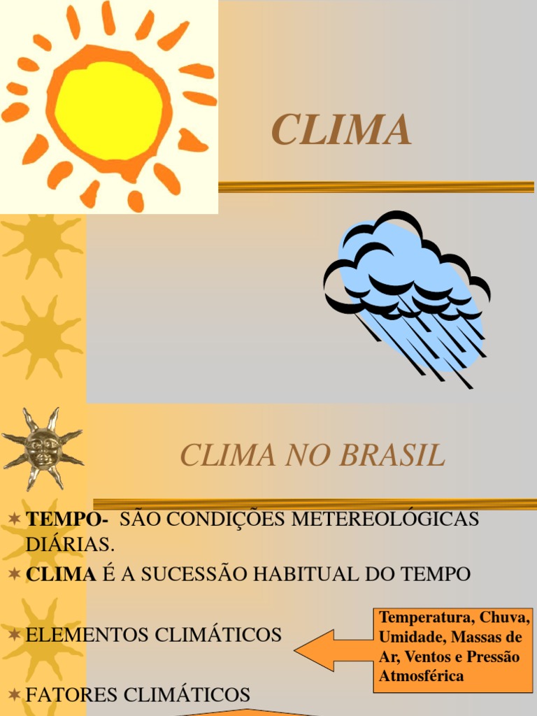 Aula 10 - Elementos e Fatores Climáticos - Meu | PDF | Ferimento | Umidade