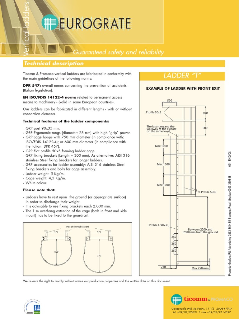 Brochure Vertical Ladders | PDF