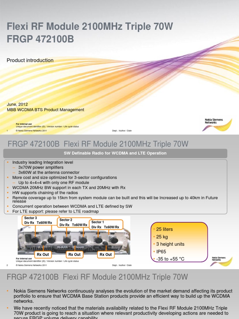 FRGP 472100B | PDF | W Cdma (Umts) | Nokia