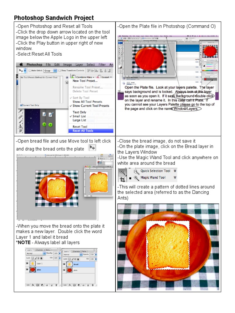 Photoshop Sandwich Project | PDF | Adobe Photoshop | Computer Graphics