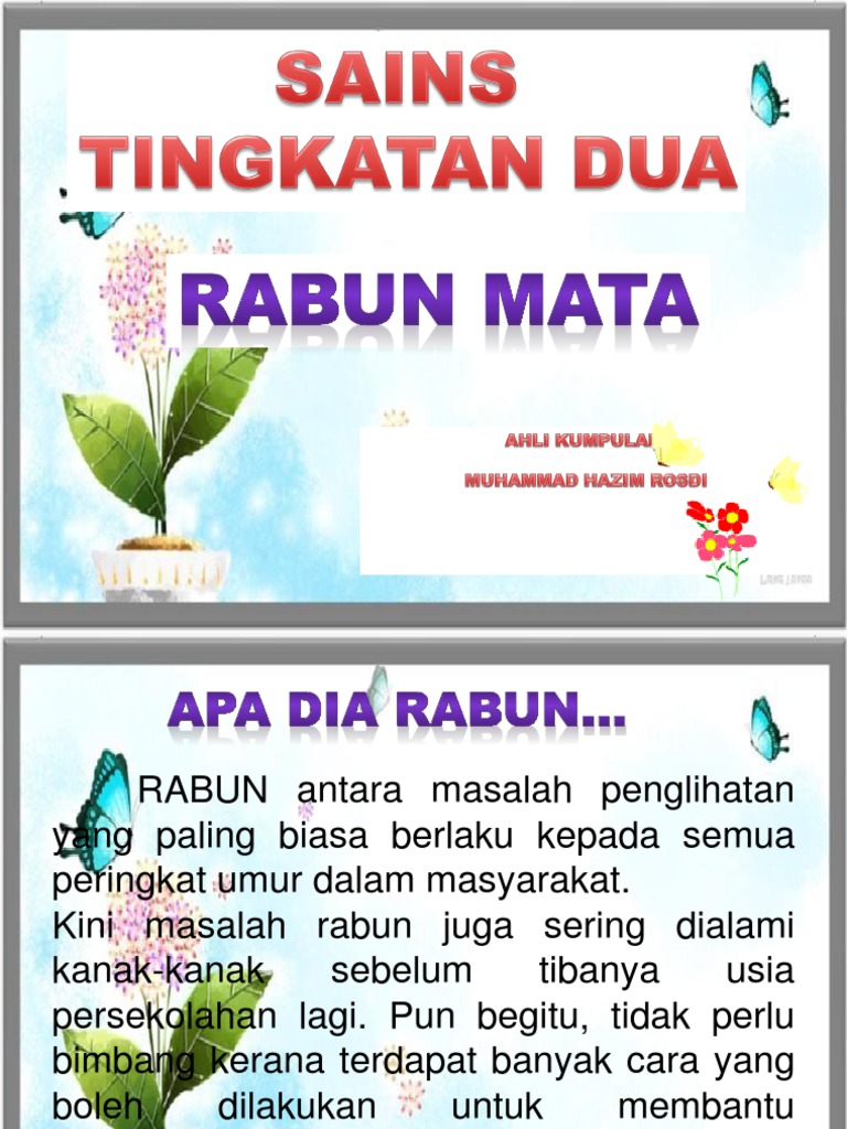 Jenis dan Punca Rabun Mata | PDF | Kesehatan Holistik | Gaya Hidup