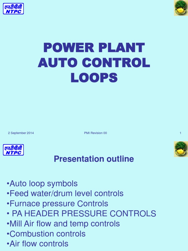 Power Plant Auto Control Loops: 2 September 2014 PMI Revision 00 1 | PDF