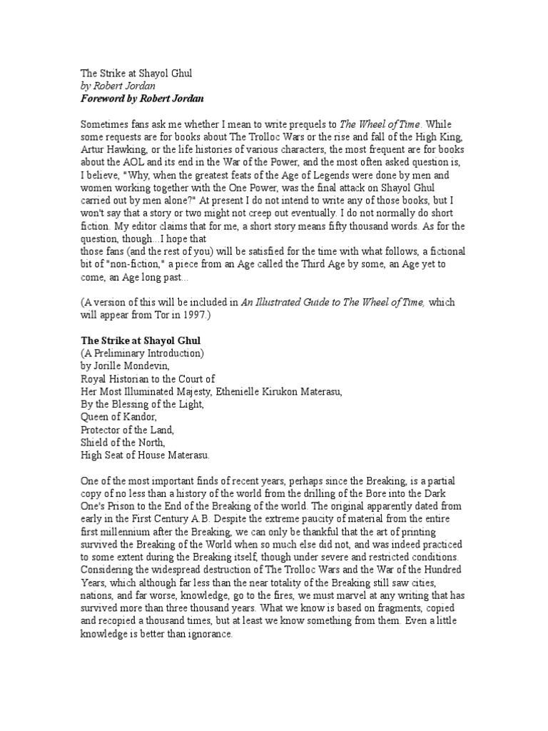 (Ebook) Robert Jordan - Wheel of Time (Historical) - The Strike at ...