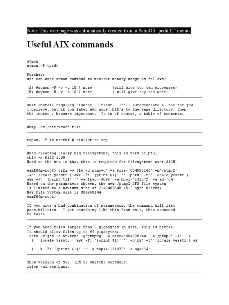 Ibm Aix Smitty How To | PDF | Utility Software | Information Technology