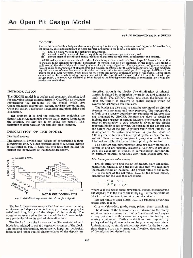 Open Pit Model | PDF Open Pit Model | PDF