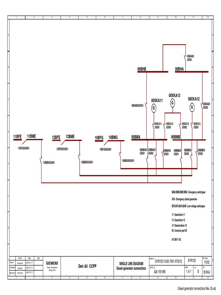 Diesel Generator Connections Rev. B | PDF