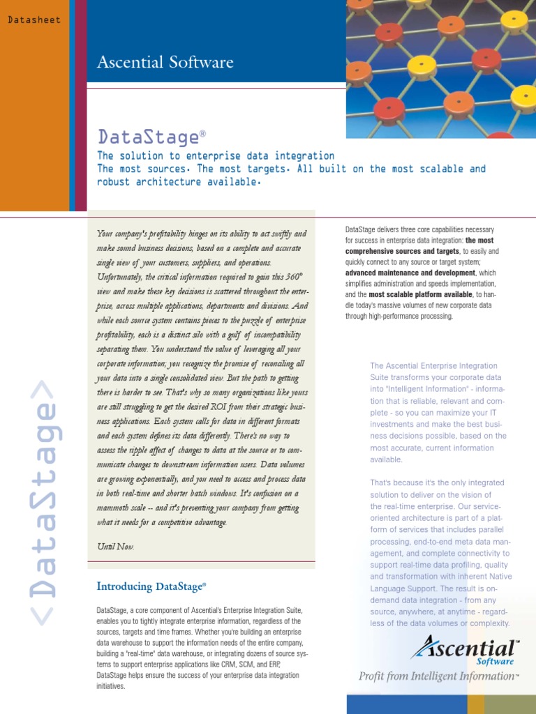 DataStage 7.0 | PDF | Parallel Computing | Scalability