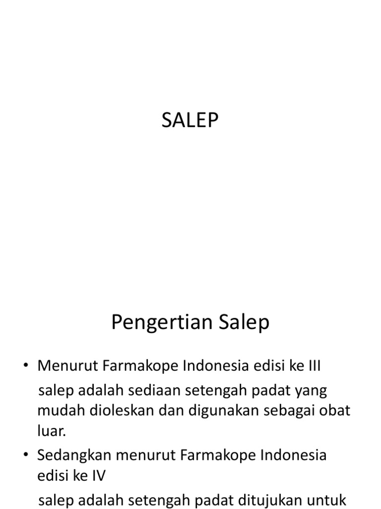 SALEP | PDF | Sains & Matematika