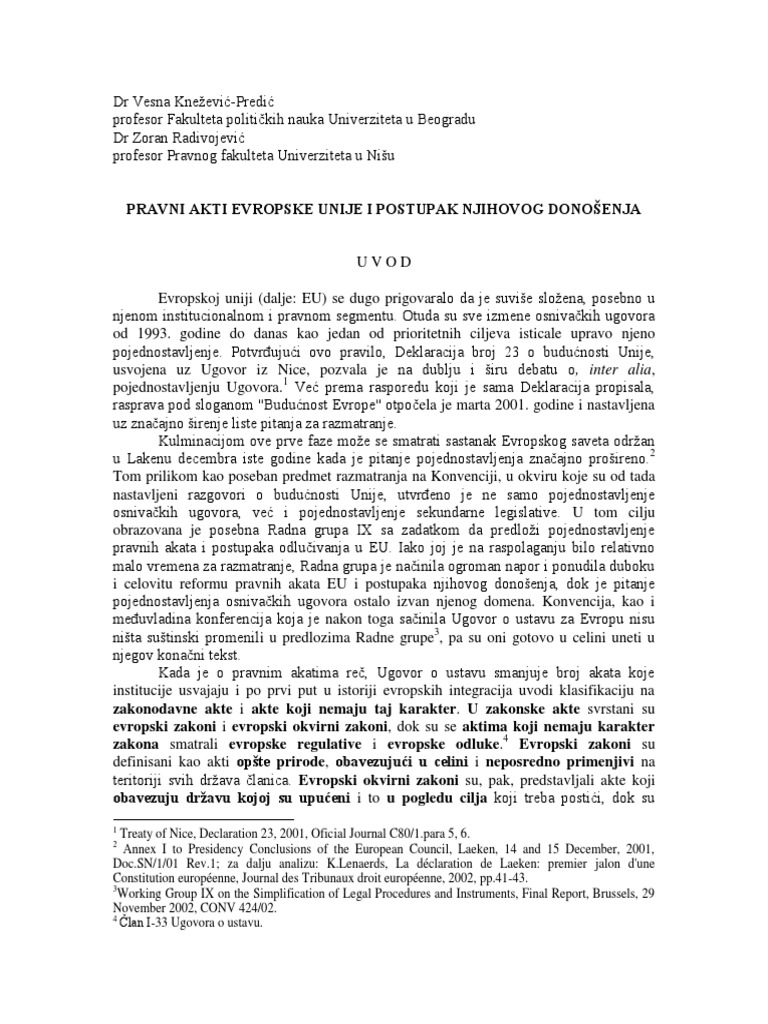 Pravni Akti EU | PDF