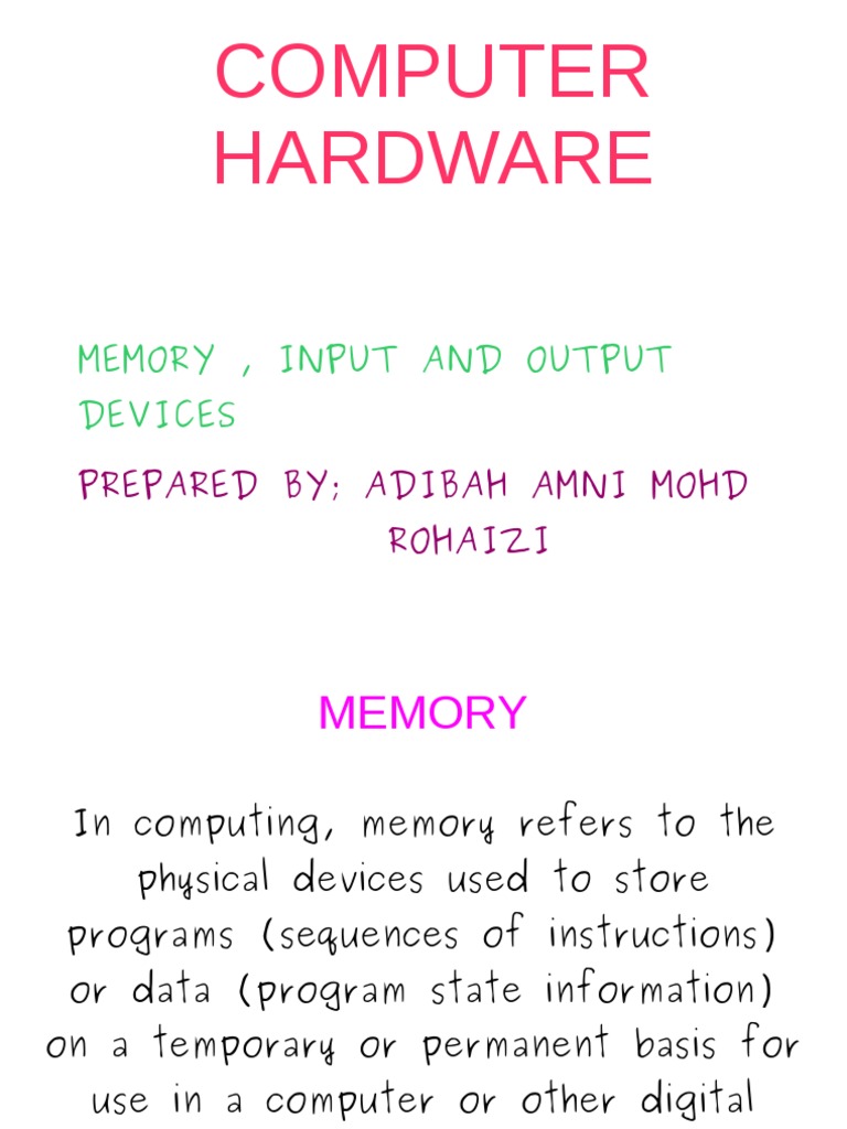 RAM: Memory Type and Function | PDF | Computers