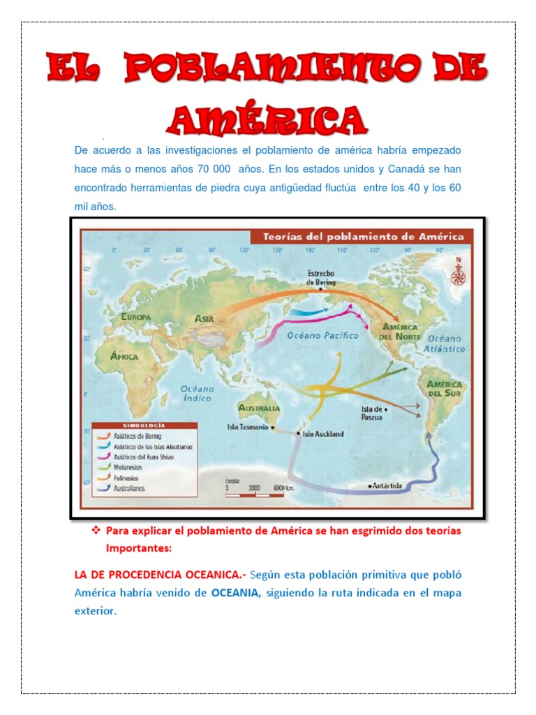 El Poblamiento de America | PDF | Américas | Perú