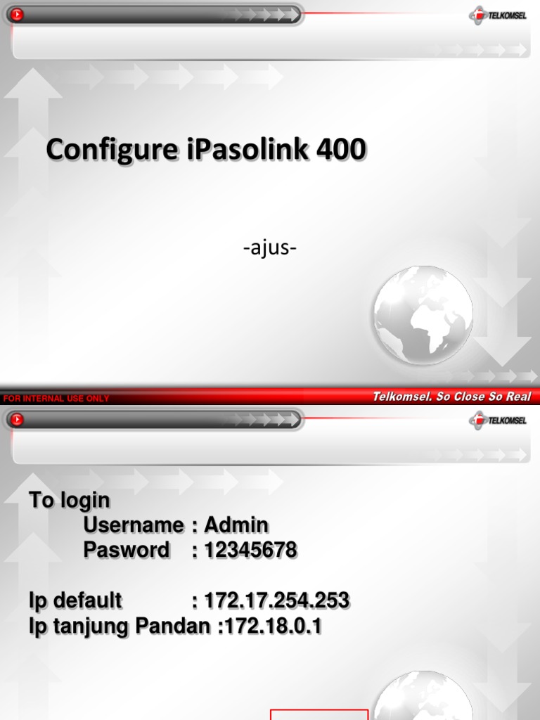 Configure IPasolink400 | Electronic Engineering | Computing