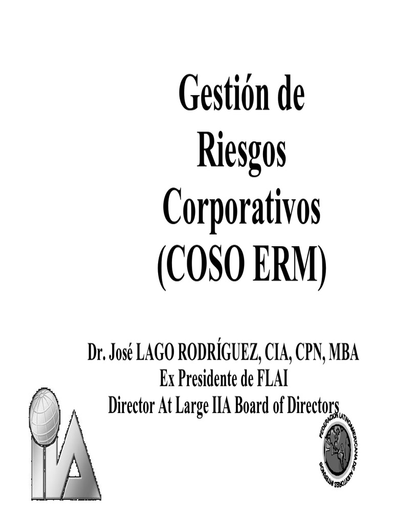 Coso ERM2 | PDF | Toma de decisiones | Auditoría financiera