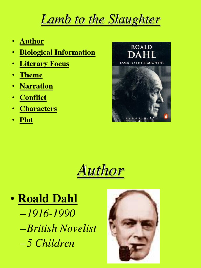 Lamb To Slaughter Powerpoint | PDF