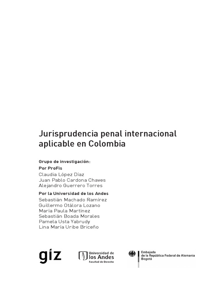 Jurisdiccion Penal Internacional Aplicable en Colombia | PDF | Corte ...