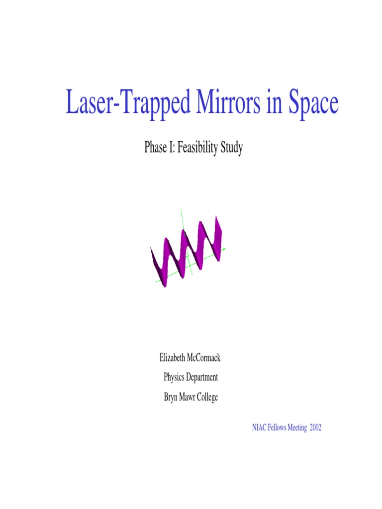 Laser Trapped Mirrors in Space | PDF | Scattering | Optics
