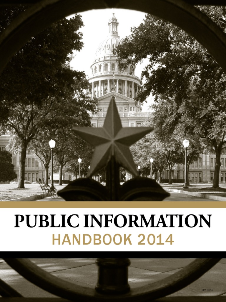 2014 Texas Public Information Handbook | PDF