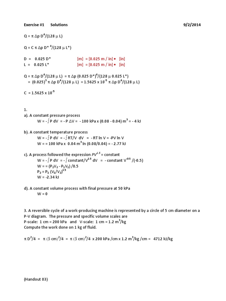 Exercise#1 Solutions | PDF