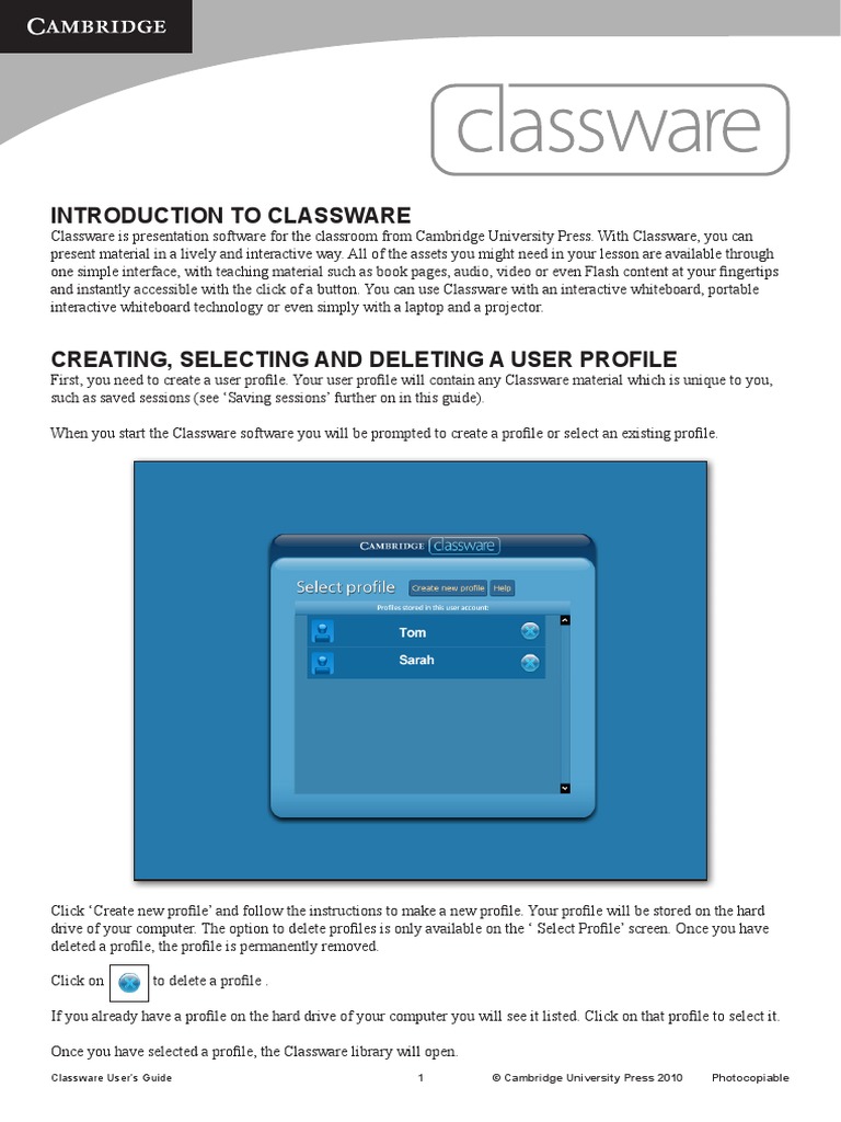 Introduction To Classware: Classware User's Guide 1 | PDF | Adobe Flash ...