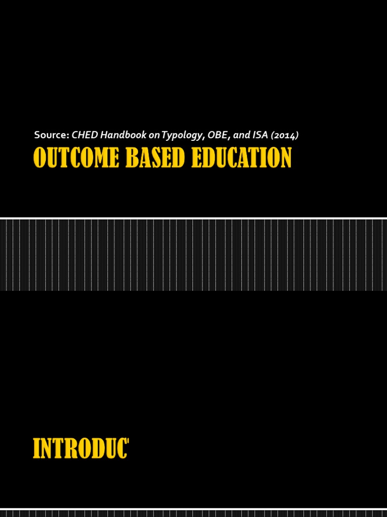 Overview of Outcome-Based Education | PDF | Educational Assessment ...
