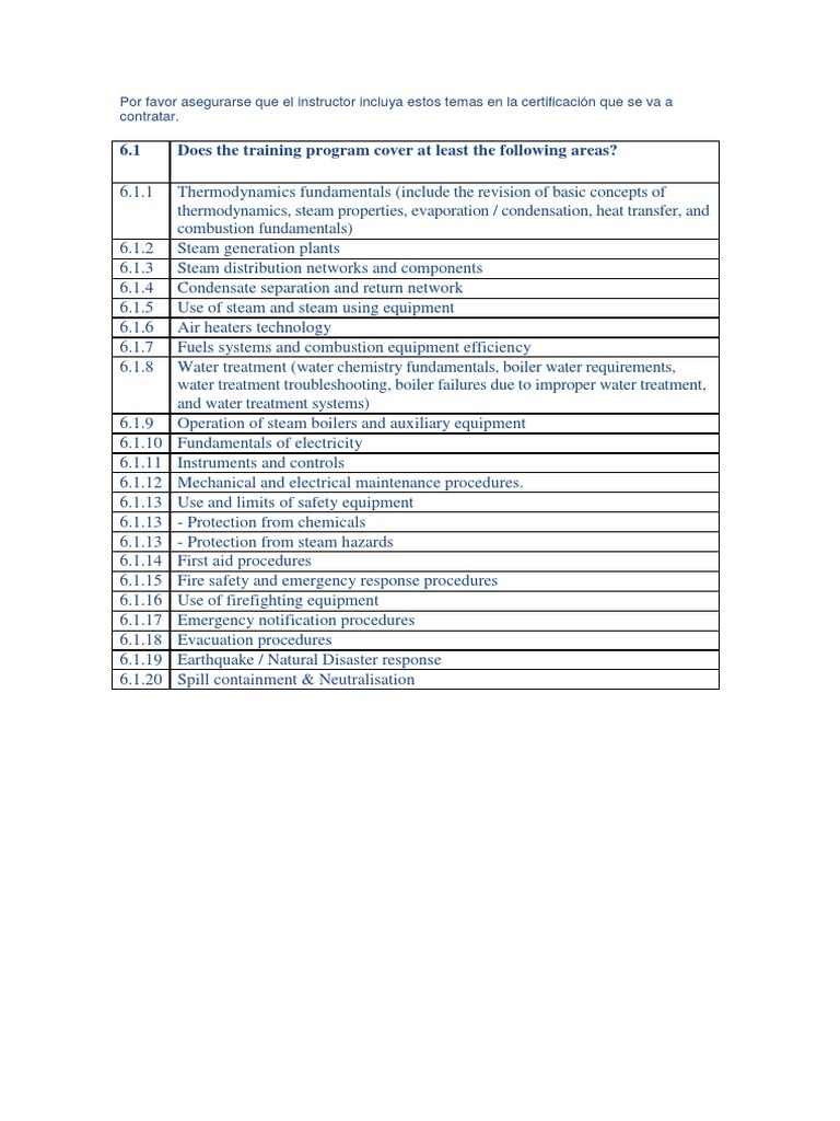 Essential Topics for Steam Plant Operator Certification Training ...