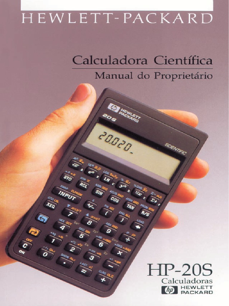 Manual Calculadora Científica HP 20s | PDF
