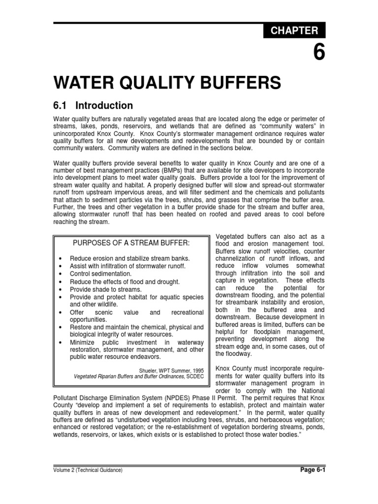 Knox County Water Quality Buffers Guide | PDF | Stormwater | Surface Runoff