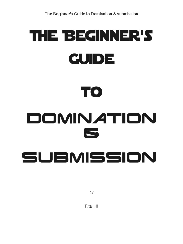 The Beginners Guide To Doings | PDF | Dominance And Submission ...