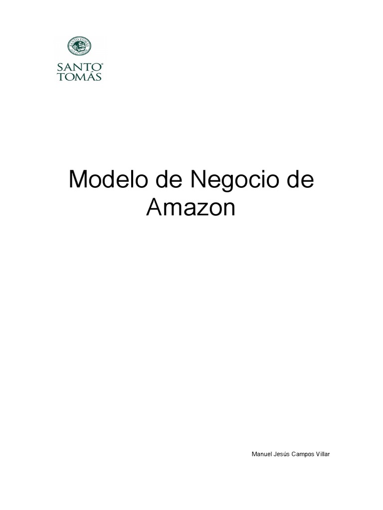 Modelo de Negocio de Amazon | PDF | Amazon.Com | Modelo de negocio